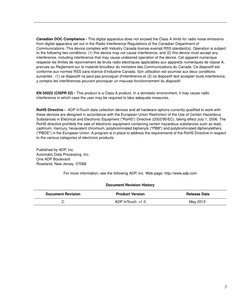 ADP InTouch User's Guide | PDF | Electromagnetic Interference | Radio