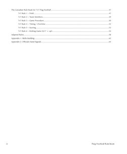 Canadian Flag Football Rule Book | PDF