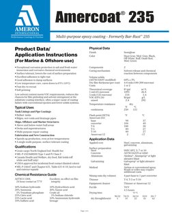 Amercoat-235-Data Sheet PDF | PDF | Rust | Epoxy