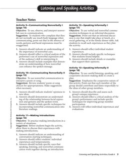 Listening and Speaking Activities Grade 6 | PDF | Nonverbal ...