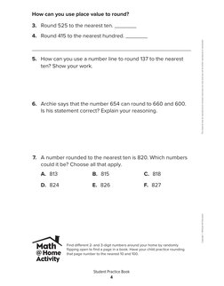 Reveal Math Student Practice Book Sampler 3 | PDF | Postcard | Mathematics