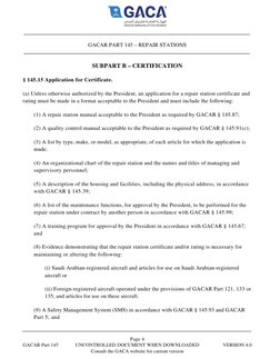 GACAR Part 145: Repair Station Guidelines | PDF | Records Management ...