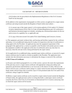 GACAR Part 145: Repair Station Guidelines | PDF | Records Management ...