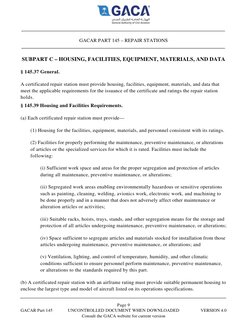 GACAR Part 145: Repair Station Guidelines | PDF | Records Management ...