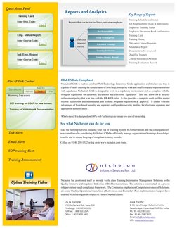 Nichelon5 CMS: Streamlined Training Management | PDF | Regulatory ...