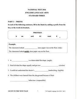National Test Standard 3 English 2016 | PDF | Food Web | Foods