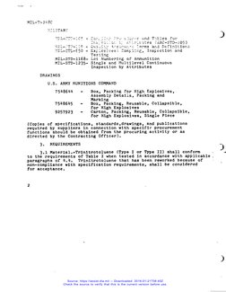 Military Specification for TNT Types | PDF | Sodium | Water