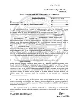 Performance Bank Guarantee Format | PDF | Guarantee | Business Law