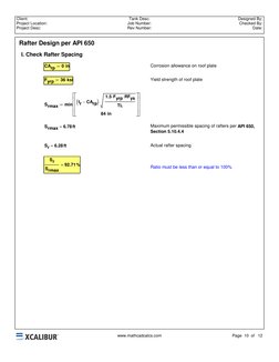 Steel Rafter Design per API 650 | PDF | Structural Steel | Materials ...