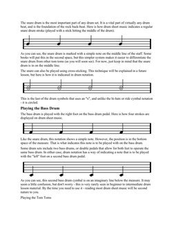 How To Read Drum Lesson Sheet Music | PDF | Drum Kit | Sheet Music