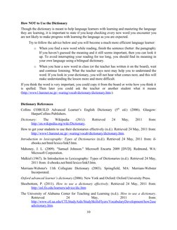 Uses and Importance of Dictionaries | PDF | Dictionary | Part Of Speech
