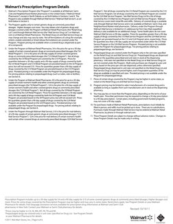Walmart 4 Dollar Drug List | PDF | Prescription Drugs | Medical ...