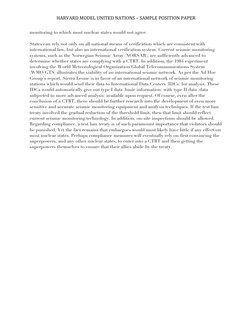 Sample MUN Position Paper: CTBT | PDF