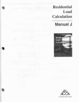 ACCA Manual J - Residential Load Calculation | PDF