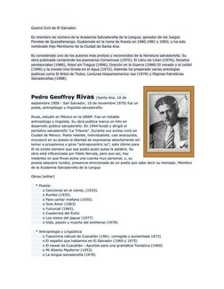 Biografías de Escritores Salvadoreños | PDF | Poesía