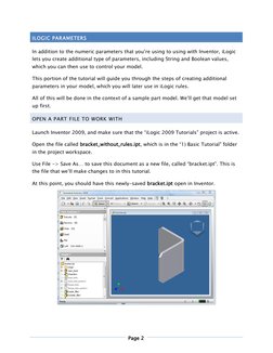 Autodesk Inventor Ilogic Basic Tutorial | PDF | Menu (Computing) | Icon ...