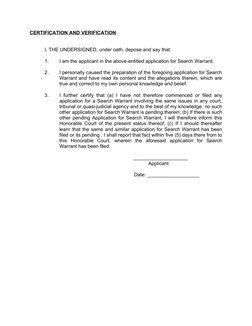 Sample Search Warrant Application | PDF | Search Warrant | Surveillance
