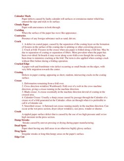 Common Paper Coating Defects | PDF | Paper | Industrial Processes