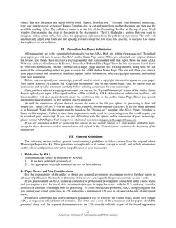 AIAA Papers Template | PDF | Citation | Microsoft Word