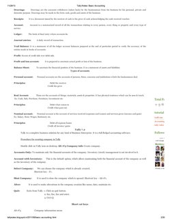 Tally Notes: Basic Accounting Guide | PDF | Debits And Credits | Expense
