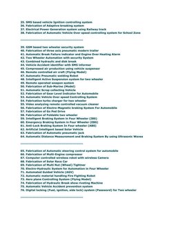 Automobile Engineering Project Ideas | PDF | Engines | Vehicles