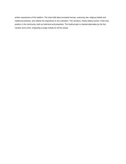 Ifugao Hudhud Chants Overview | PDF