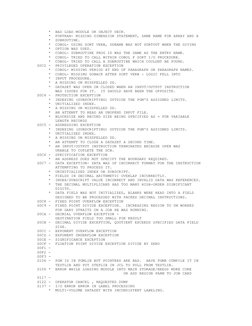 Mainframe ABEND Codes Reference Guide | PDF | Database Index | Subroutine