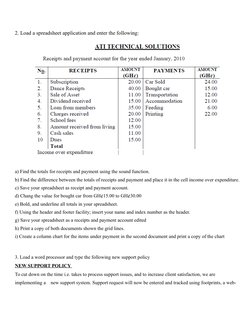 ICT Practical Mock Exam February 2014 | PDF | Business