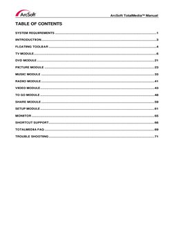 ArcSoft TotalMedia 3.5 User Manual | PDF | Computer File | Icon (Computing)