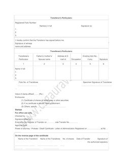 SH-4 Securities Transfer Form Guide | PDF | Securities (Finance ...
