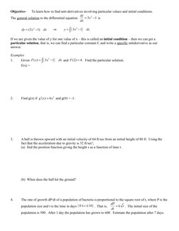 Antiderivatives and Integration Techniques | PDF | Summation | Integral