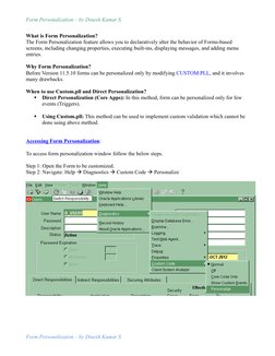 Options to Hide Fields in Form Personalization | PDF | Parameter (Computer Programming) | Pl/Sql