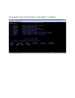 Endevor Tool: Mainframe Change Management | PDF | Software Development ...