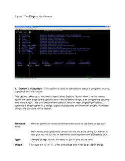 Endevor Tool: Mainframe Change Management | PDF | Software Development ...