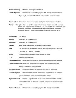 Endevor Tool: Mainframe Change Management | PDF | Software Development ...