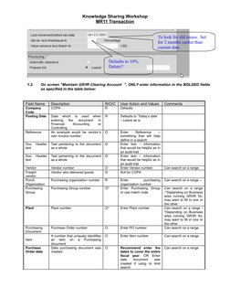 MR11 Transaction Overview in SAP | PDF | Invoice | Receipt