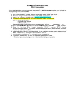 MR11 Transaction Overview in SAP | PDF | Invoice | Receipt