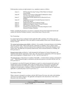 AWS D1.8 Seismic Welding Code Overview | PDF | Welding | Construction