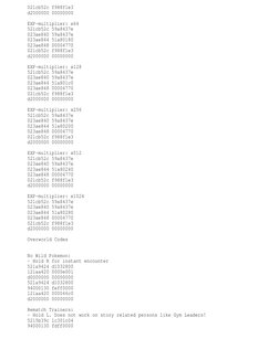 Pokémon Black Cheat Codes Guide | PDF | Pokémon | Nintendo Franchises