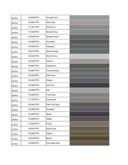 Pantone TPX Color Chart PDF | PDF