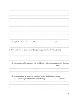Form 1 Computer Studies Exam Paper | PDF | Areas Of Computer Science ...