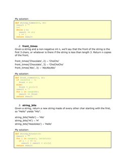 Codingbat Python Q&A Solutions | PDF | String (Computer Science ...