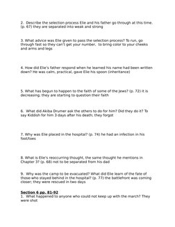 Night Study Guide: Key Questions & Answers | PDF | Auschwitz ...