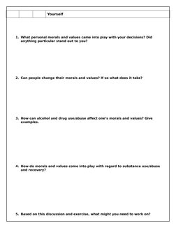 Lifeboat Activity: Values and Decisions | PDF | Substance Abuse ...