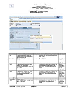 Functional Location Management in SAP | PDF | C (Programming Language ...
