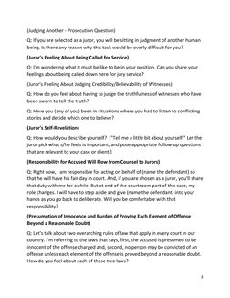 Defense Voir Dire Question Samples | PDF | Burden Of Proof (Law ...