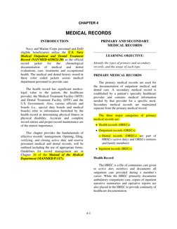 Navy Medical Records Management Guide | PDF | Medical Record | Officer ...