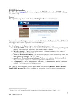 PACER User Manual Overview | PDF | Cm/Ecf | Letter Case