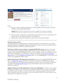 PACER User Manual Overview | PDF | Cm/Ecf | Letter Case