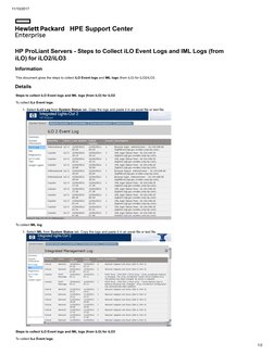 Collecting iLO Event and IML Logs | PDF | Technology & Engineering